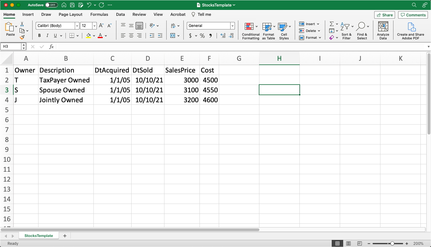 TaxSlayer Form 1099 B Import